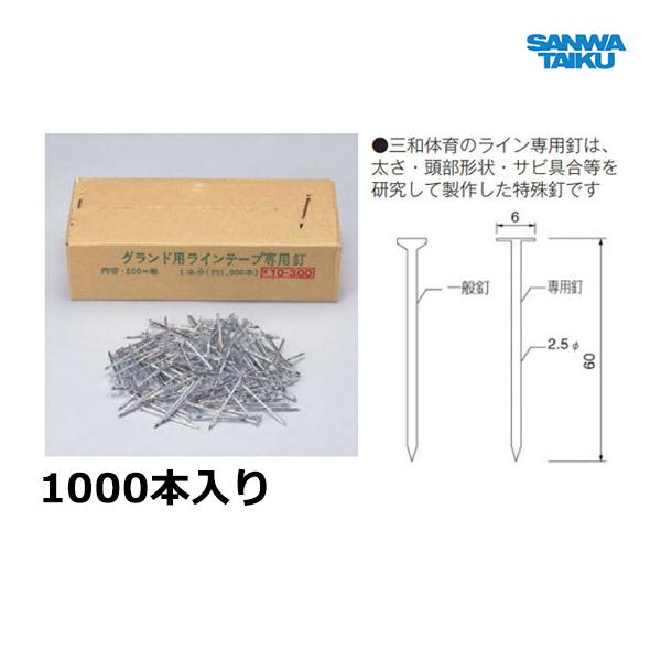 φ 6 × 60mmスチール釘（ユニクロメッキ）重量 2.5kg 約 1,000 本入