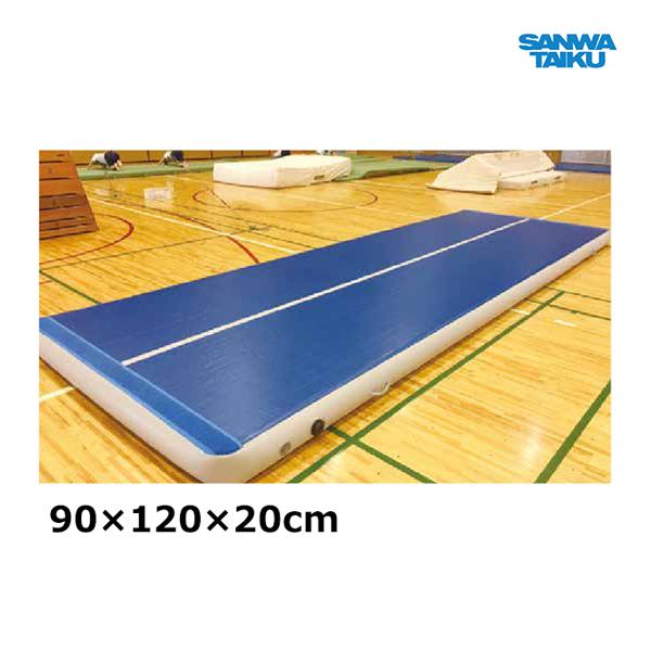 90cm × 120cm 6kg フットポンプ付厚さ 20cm材質：PVC青色ポンプ別売韓国製