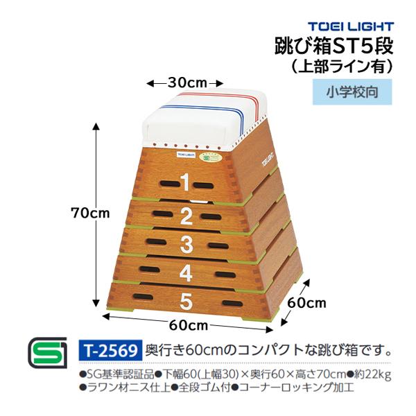 奥行き60cmのコンパクトな跳び箱です。