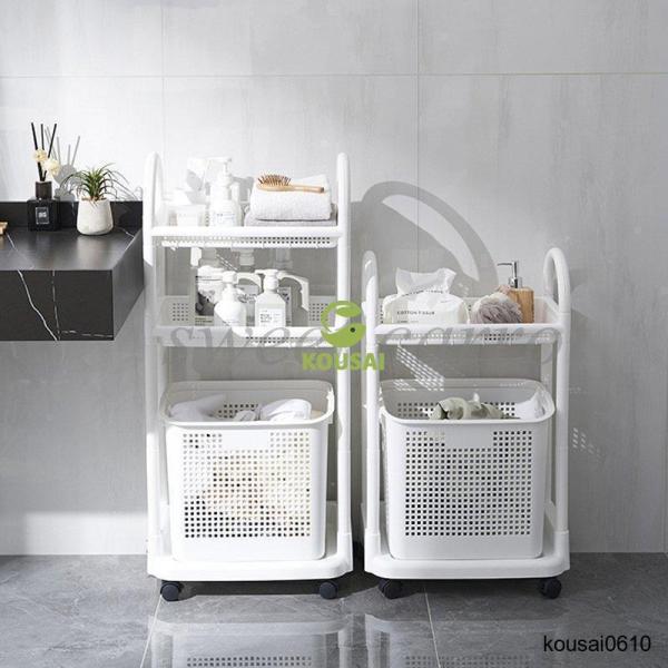 商品説明素材：PP生産国：中国移動しやすい360°回転のキャスター付き。洗濯物を載せたまま楽に移動することができます。服が楽に干せる下にバスケットがあっても、衣類はもちろん、ピンチハンガーも掛けられます。通気性抜群バスケットは通気性が高く、...