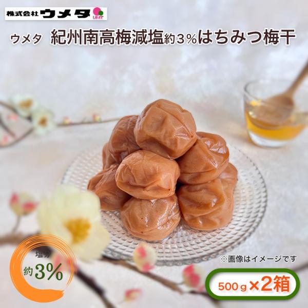 【発売日：2026年04月01日】減塩と美味しさが両立した一品！紀州産南高梅を使用し、とろーり甘くておいしい塩分約３％のはちみつ梅干しです。【商品提供者コメント】