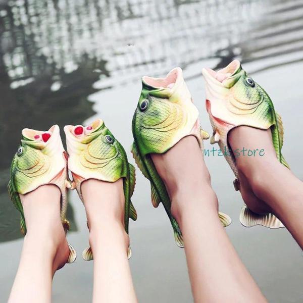 商品名: 魚サンダル 親子 サンダル ビーチサンダル 子供 キッズ メンズ レディース スリッパ シューズ フィッシュ おもしろい 個性 シャワーサンダル 魚型 目立つ 派手 靴                            商品説...