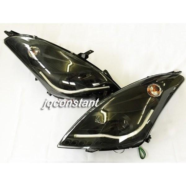 新品未使用、左右セット2010-2015yスイフト ZC72/ZD72 ファイバーLED ヘッドライトブラックインナー日本仕樣、左側通行用ハロゲンランプ車用スイフトRS/ZC32S、純正キセノン車には取り付け対応外受付生産、納期約60日