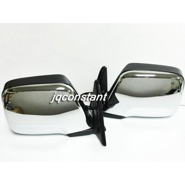 新品未使用、左右セットランクル 80 電動格納 ドアミラー 左右セット クロームメッキ右ハンドル用***ご注意***電動格納モーター付、作動するにはソケット形状により配線加工が必要な場合がございます。また取り付け説明書は付属しておりませんの...