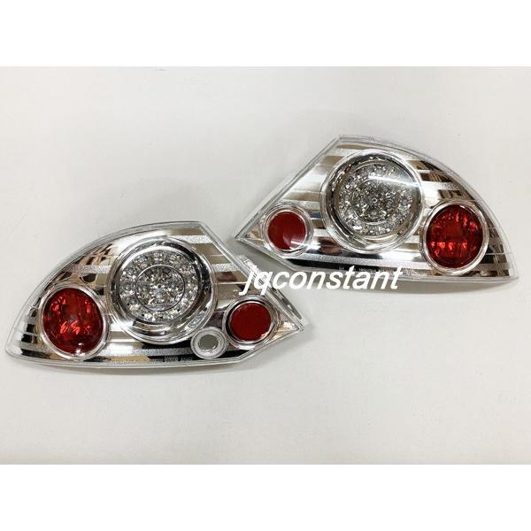 新品未使用、左右セット2004-2006yエクリプス スパイダー クリスタルLEDテールランプクロームインナー