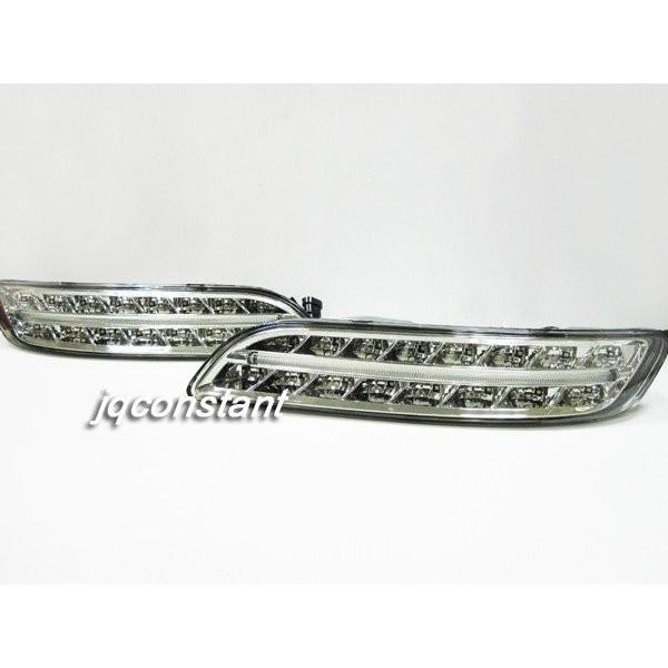 新品未使用、左右セットポルシェ 911 997用 LED バンパーランプ ファイバー適合年式:2004年8月(平成16年8月)-2008年1月(平成20年1月)配線付き、ポン付け32発LED使用です。ホワイト16発、オレンジ16発球切れ警告...