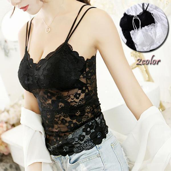 ※素材ポリエステル※生地の厚さ薄手※商品仕様ワイヤー：なしカップ：ありパッド取り外し可透け感：あり伸縮性：若干あり裏地：なし※(サイズ）フリーサイズFカラー：ブラック/ホワイト身幅：29?着丈：約46cmバスト：約70-90cm※モデルモデ...