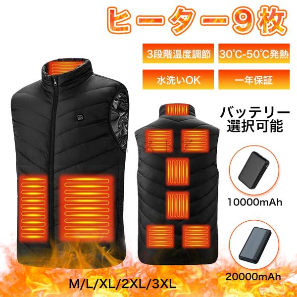 【素材】：100% ポリエステル【フルセット内容】：服、バッテリー、日本語説明書【バッテリー】10000mAh：弱（約8h）、中（約6h）、強（約4h）【保証期間】：12ヶ月検索キーワード：本製品の説明ではありません電熱インナーウェア 電熱...