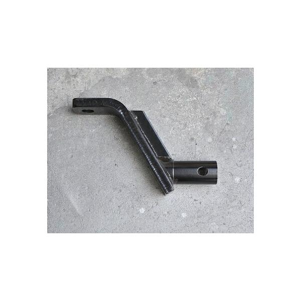 【スラント型ロング丸パイプ】A:50Ф　B:240mm　C：150mm　D:19mm■材質：スチール製：ブラックパウダー塗装タイトジャパン用