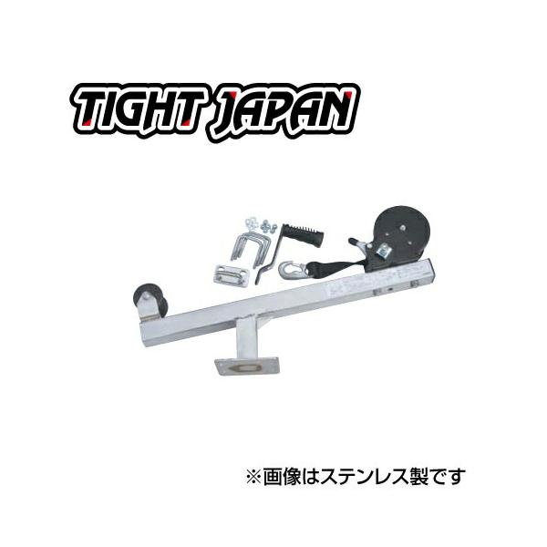 ★バイパー塗装からブラック塗装へ、ストラップはループ付きへ変更となっております。★■材質タワー、ウインチ　：スチール製★ブラック塗装■ウインチ仕様：シングルギア■耐荷重：540kg■付属品：ループストラップ、取付ボルト一式【配送に関するご案...