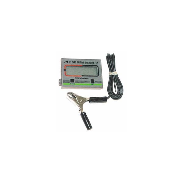 エンジンセッティングには、かかせないアイテムです。プラグコードに近付けるだけで回転数を0.5秒間隔で表示します。【製品詳細】■対応：2ストローク1・2気筒、4ストローク2・4気筒　※ダイレクトイグニッションタイプのエンジンにはご使用いただけ...