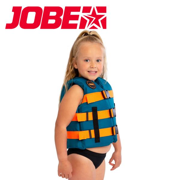 JOBE Nylon Life Vest Kids Tealネオプレン ライフベスト キッズ ティール快適で柔軟性があり、便利なフロントジッパーが付いているので素早く着脱できま。子供用ネオプレンベストは、快適さと動きやすさはもちろん、優れた...