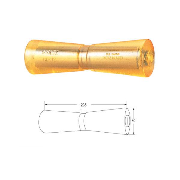 ■サイズ：全長235mmｘФ80mm　■シャフト径：16.0mm