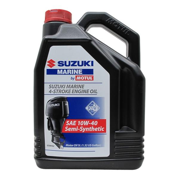MOTUL モチュール製 SUZUKI純正エンジンオイル 99000-22B60-4T5・内容量：5.0L・SAE粘度：10W-40・API規格：SL級・部分化学合成油・API分類(高性能順)：SN、SM、SL、SJ 、SH、SG●スズキ船...