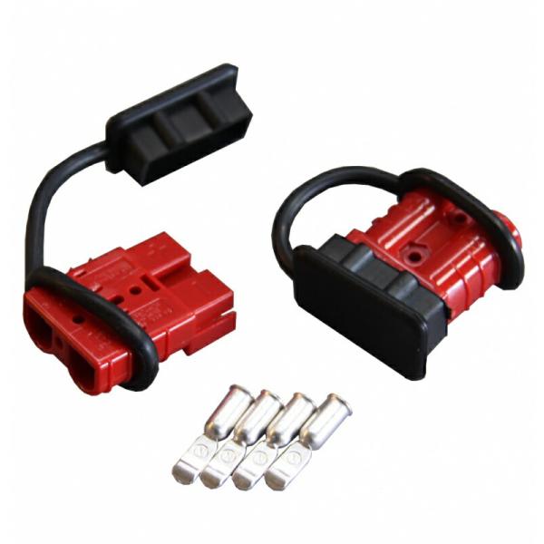 キャンピングカー、トレーラーなどの独立配線の接合部に使用。本体の固定も出来、脱着も軽々ワンタッチです。●使用ケーブル　芯直径：〜5mm（17ｓｑ）許容電流：50A