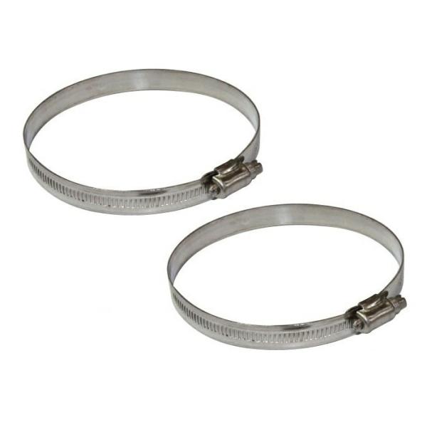 ■材質　：錆びに強いステンレス製■入数　：2個入■サイズ：140〜160mmスタンダードステンレスクランプに比べ溝に穴が空いていない為（ゼブラ状）、スタンダードクランプより締め付けトルクをかけることができます。