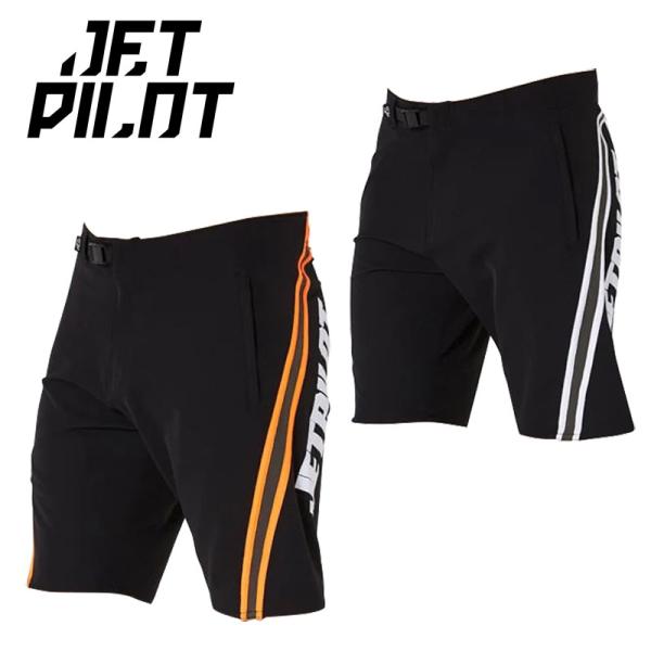 ポピュラーな20インチ丈のメンズボードショーツヒップから裾へのJETPILOTブランドロゴが刺繍で最上級モデルの仕様です。28〜42インチまでサイズバリエーションも豊富。- DuraStretch ポリエステルボディ 8% スパンデックス-...