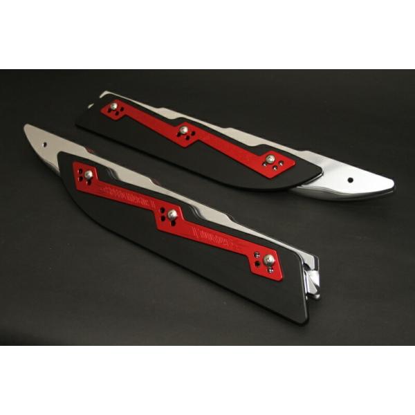 【適応機種】KAWASAKIULTRA310 / ULTRA300 / ULTRA260 / ULTRA250 / ULTRA LX用●ベースプレートをアルミ削りだしに製作し、ベース後部に角度調整(0度〜-8度)可能にしました。●5mmのベ...