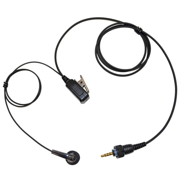 ●ケンウッド用 1PINプラグ　防水タイプ●耐久性が向上（屈曲性能:1.4倍、引張性能:2倍 ※メーカー比）業務使用・毎日使用の方にお勧めのモデルです。●シャツの襟元などにクリップ（360度回転）で装着し、手動による送信が可能。●接続プラグ...