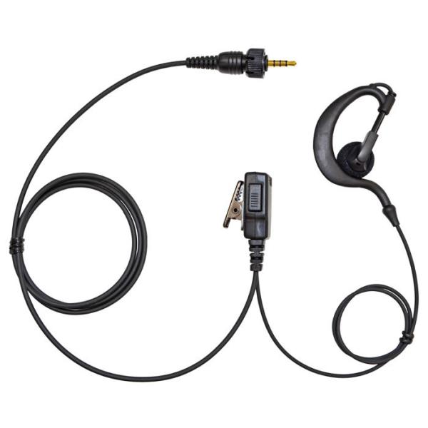 ●ケンウッド用 1PINプラグ　防水タイプ●耐久性が向上（屈曲性能:1.4倍、引張性能:2倍 ※メーカー比）業務使用・毎日使用の方にお勧めのモデルです。●シャツの襟元などにクリップ（360度回転）で装着し、手動による送信が可能。●接続プラグ...