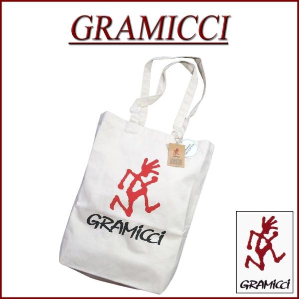 コットン 100%新品未使用 【GRAMICCI】【グラミチ】LOGO TOTE ランニングマン ロゴ プリント オーガニックコットン ツイル地 トートバッグ 1982年、カリフォルニア発。それまでのロッククライミングシーンをリードしてきた...