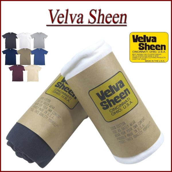 コットン 100%新品未使用 【Velva Sheen】【ベルバシーン】【MADE IN USA】USA産 Yellow Label イエローレーベル ROLLED S/S TEE 無地 クルーネック 半袖 スラブ ロール Tシャツです!1...