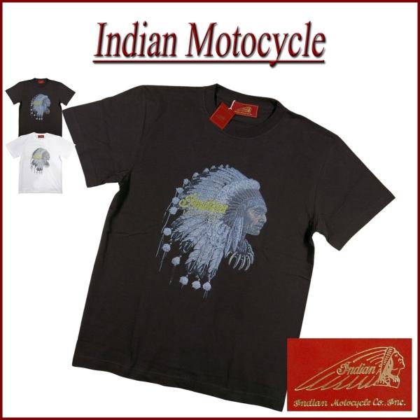 本体 綿 100%【INDIAN MOTOCYCLE】【インディアンモトサイクル】インディアンヘッドプリント 半袖 Tシャツです!1901年創業 歴史ある米国のオートバイブランドです 。ネイティブ・アメリカンのスタイルにバイカーテイストを落...