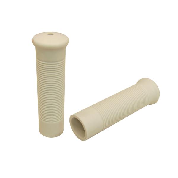 28-00041960年代 アンダーソン スタイル ジャック ハンマー スタイル ホワイト 白 ラバー グリップ Jack Hammer Style Grip Set FXR FL FX FXST FXD XL FLST FLT ハーレーU...