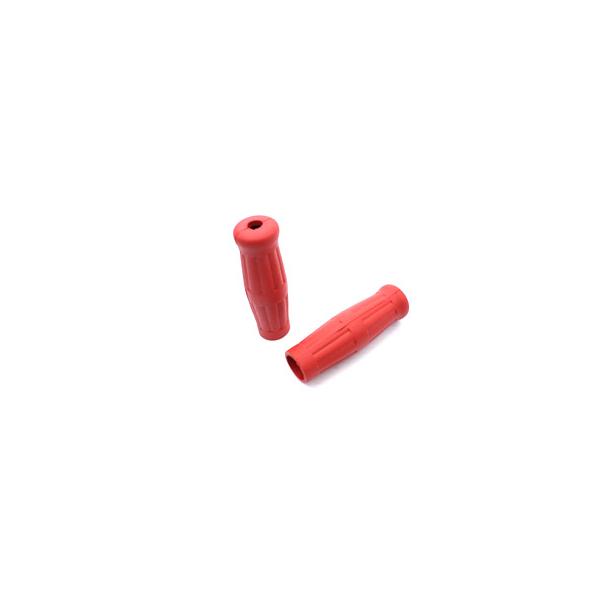 28-01601909年 ビンテージ ハンドル バー グリップ レッド 赤 内径両側 1インチ 1-1/8インチ Bright Red Grip Set 1909 Style ハーレーThis bright red grip set rep...
