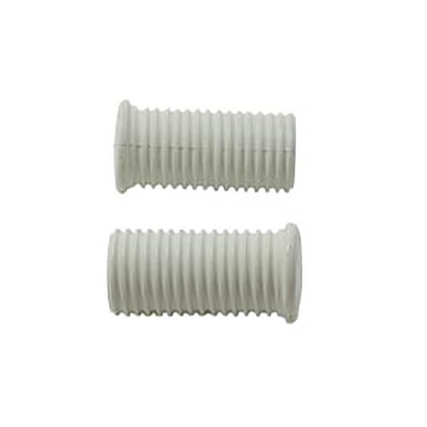 28-0202ドライバー フットペグ ラバー セット ホワイト 白 Driver Footpeg Rubber Set White K 1952-1956 FX 1971-1984 XL 1957-1984 ハーレー白い運転席用フットペグラ...