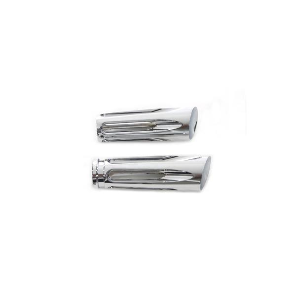 28-0664クローム ビレット スラッシャー スタイル グリップ セット Chrome Billet Slasher Style Grip Set FLST 2016-UP FXST 2016-UP FLT 2008-UP ハーレーハンド...