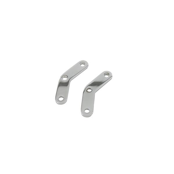 31-5019クローム 銀 シルバー パッセンジャー フット ペグ 再配置 ブラケット ペグ より快適 配置 Passenger Footpeg Relocation Bracket FXST 1986-2006 ハーレークローム助手席フッ...