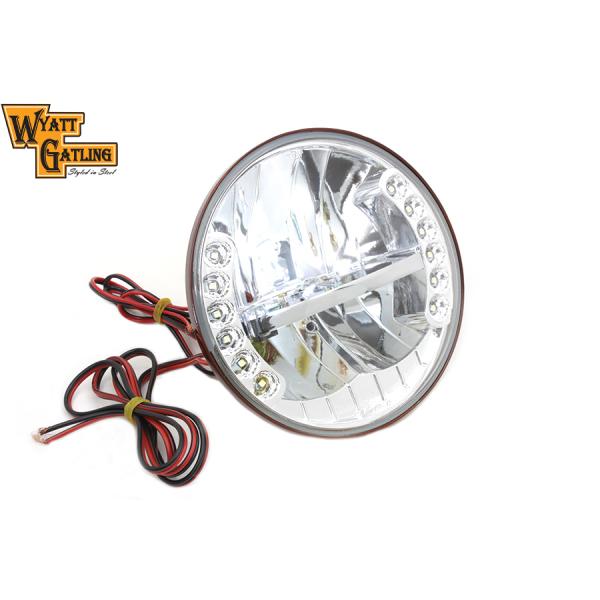 33-1008ターンシグナル付きの7インチLEDヘッドランプアッセンブリーは、電球の両側に6つの白色LEDを備えています。バルブは放物線状のレンズデザインを備えており、LEDはランニングライトまたはターンシグナルとして機能します。テクニカル...