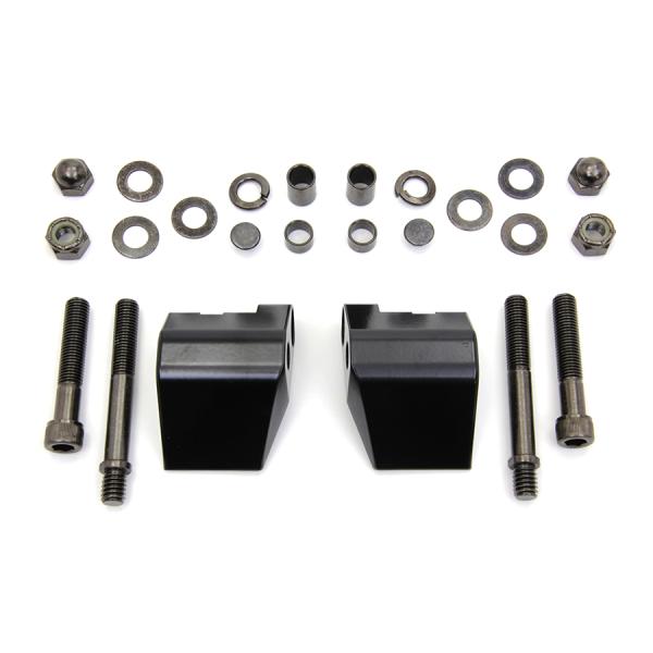 34-1968ブラック ミラー マウント ブロック バー 左右両用 Black Mirror Mount Block FITS All 1996-2007 models for left and right side application...