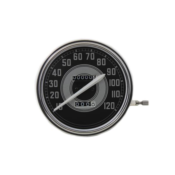 39-0427復刻 レプリカ スピードメーター 速度計 ホワイト ニードル 白 針 Replica 2:1 Speedometer FL 1940 1941 1942 1943 1944 1945 ハーレーReplica Speedomet...
