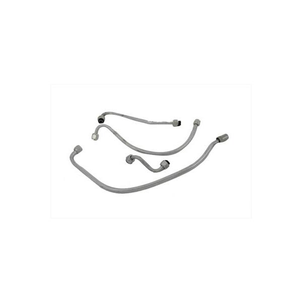 40-0375ジガド オイル ライン セット Zicad Oil Line Set EL 1936-1940 FL 1941-1957 ハーレーこのZicadの4ピースのオイルラインセットには、タンクへの戻りフィルターライン、フィルターへの...