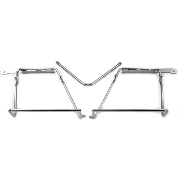 49-2752サドルバック ブラケット 左右セット スタビライザー 付属 クローム Saddlebag Bracket Set FLST 1986-2017 ハーレーSet includes left and right brackets ...