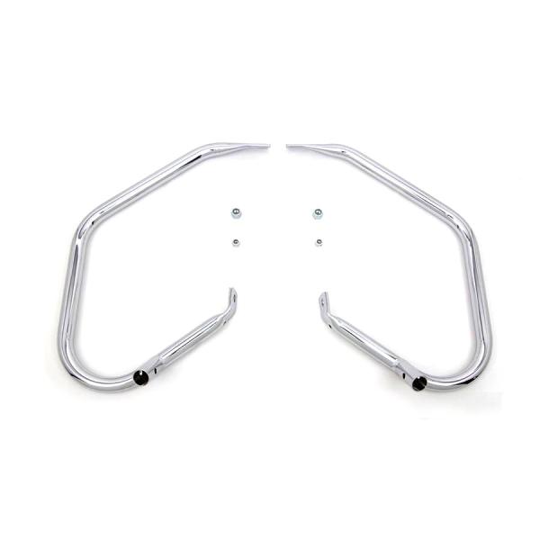 51-0850サドルバック クローム プロファイル リア フレーム バー 7/8インチ Profile Rear Frame Bar Set FLHT FLHR FLHX FLTR 1997-2008 49087-01 ハーレーProfil...