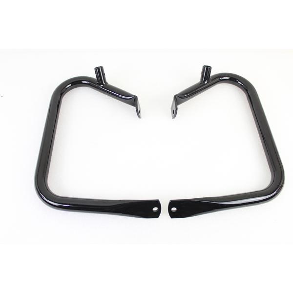 51-1348ブラック 黒 リア バッファロー エンジン バー 左右セット 1-1/4インチ チューブ FLHT FLHX FLTR FLHR 1997-2013 51-1348 ハーレーEngine bar set features le...