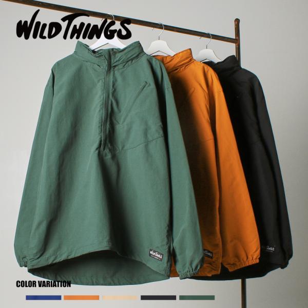【 商品説明 】WILD THINGSより、アウトドアシーンで頼れるウインドシャツが登場しました☆薄手で軽量なため、春、秋、冬のスリーシーズン使えるのがポイント。高密度な素材で、防風性にも優れています。しわにもなりにくく、持ち運びしても安心...