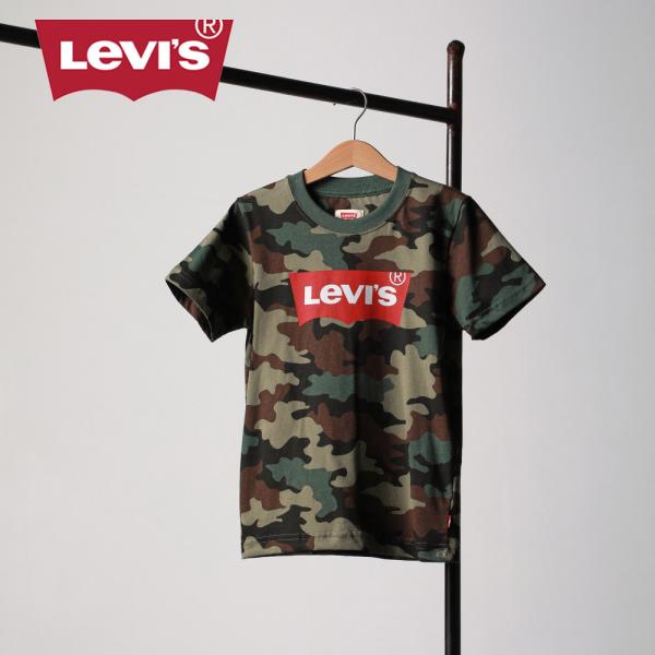 【 商品説明 】Levi'sより、コーディネートのアクセントにしたいキッズ用Tシャツが登場しました☆印象的なカモフラ柄がおしゃれなデザイン。フロントには、Levi'sの象徴である、バットウイングロゴをプリントしたデザイン。キッズにもうれしい...