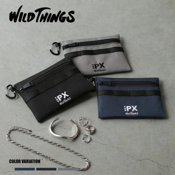 【 商品説明 】WILD THINGSより、A6サイズのマルチポーチが登場しました。アウトドアで使いたい電池やばんそうこう、リップなど、こまごまとしたものをまとめておくことができます。カラビナ付きなので、バッグにつけたり、サイズ違いのポーチ...