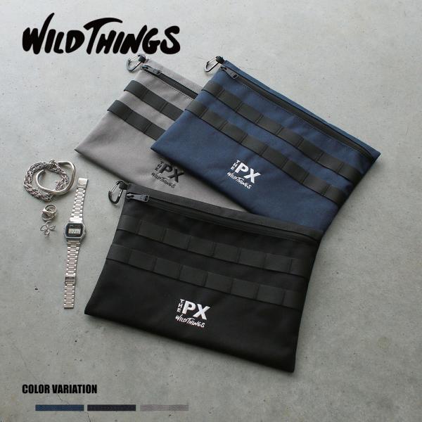 【 商品説明 】WILD THINGSより、A5サイズのマルチポーチが登場しました。お財布やスマートフォンも入るサイズ感で、身の回りの物をまとめておくことができます。カラビナ付きなので、バッグにつけたり、サイズ違いのポーチをつけたりするのも...