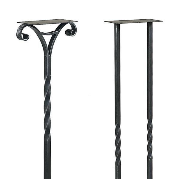 ヨーロピアンクラシックなポスト３種類の専用スタンドです。ロートアイアンの上品なデザインです。＜商品概要＞[ブラック シルバー古美]郵便ポスト 郵便受け スタンド 1本足 2本足 ポスト ロートアイアン クラシカル エレガント「ポストスタンド...