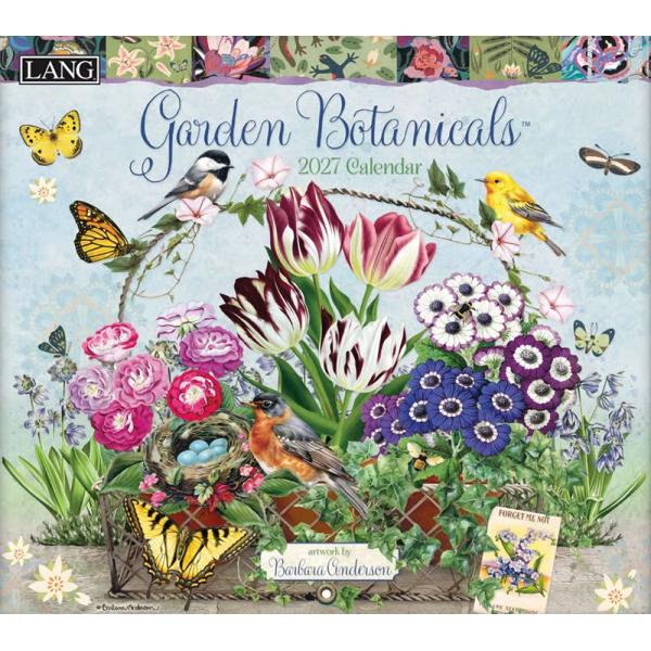 【発売日：2026年08月10日】2027年LANGラングカレンダータイトル：Garden Botanicaks/ガーデンボタニカルズ　作家：Barbara Anderson　サイズ：幅34×長さ60cm（レギュラーサイズ）お届け方法宅配便...