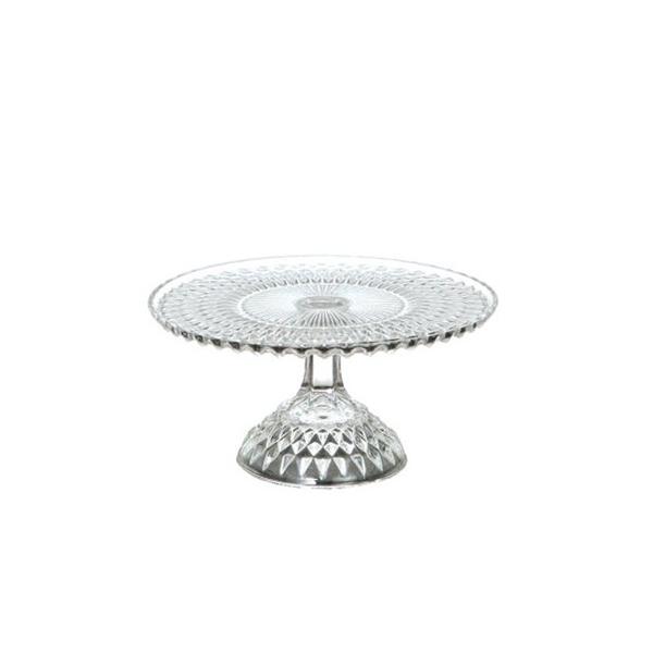 ガラスケーキスタンドサイズ：直径23×高さ11.5cm材質：ガラス※製造工程で気泡やリサイクルグラス特有の混入物が微量あります。使用に問題がない物はメーカー（ダルトン社）良品扱いになります。ハンドメイドにつき多少歪みがあります。予めご了承下...