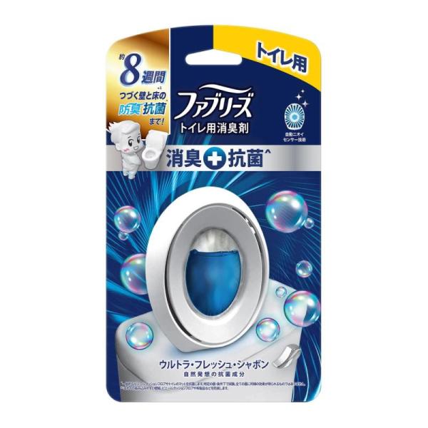 ファブリーズＷ消臭 トイレ用消臭剤 消臭＋抗菌 ウルトラ・フレッシュ・シャボンの香り内容量：6.3mL当日から５日での発送になります。最短お届け予定はあくまでも一番早く届く予定日ですので最短で届かないとご不便な場合はご購入をお控えください。