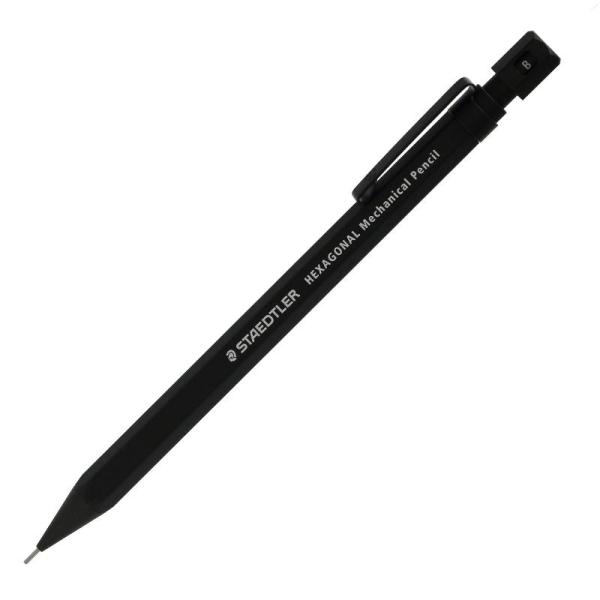 ステッドラー(STAEDTLER) ヘキサゴナル シャープペンシル 0.5mm【クリーンブラック】 925 77-05B最も筆記具に適していると言われている六角形のボディが特長のシャープペンシルです。スムースなタッチで程よいグリップ感を得ら...