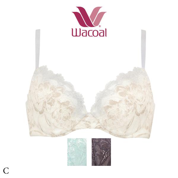 ワコール 4/5カップブラ●肌あたりがやわらかく、やさしいつけごこち　厚みを減らした外付けワイヤーによるカップフラット構造で、ワイヤーの肌あたりをやわらげ、肌側がなめらか　テープが直接肌にあたらない縫製をほどこし、段差を軽減　アンダー部分全...