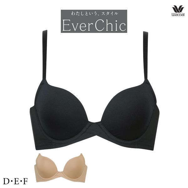 ワコール [EverChic] 3/4カップブラサイズ別設計でジャストフィット・わたしという、スタイル「EverChic」イマをわたしらしく、軽やかに生きる女性のための定番ランジェリーグループ。快適なつけごこちとバストメイク機能をバリエーシ...